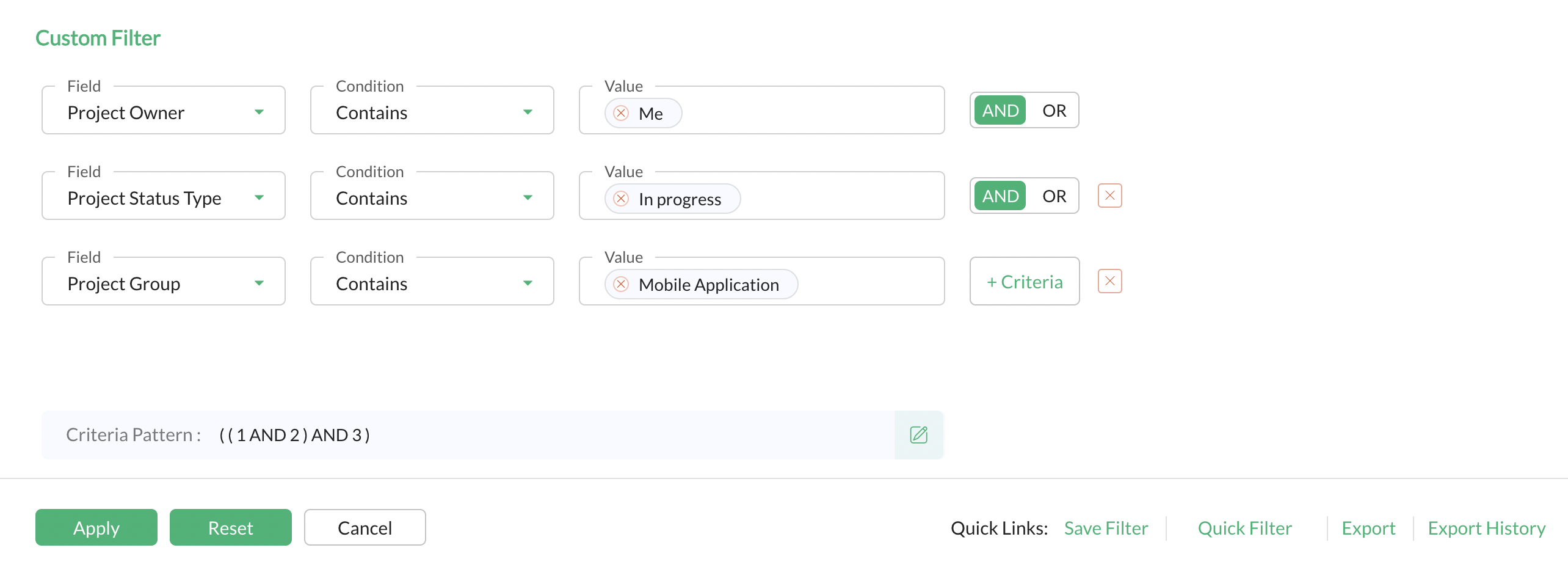 Filter Data Using Quick And Custom Filters Zoho Sprints Help 