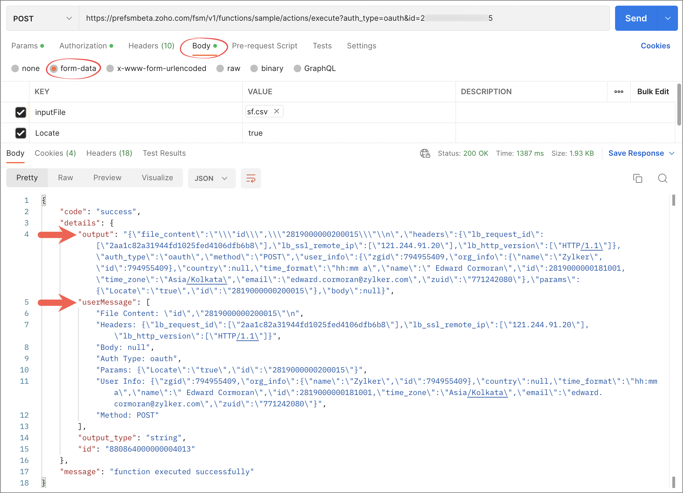 Zoho Fsm Standalone Functions