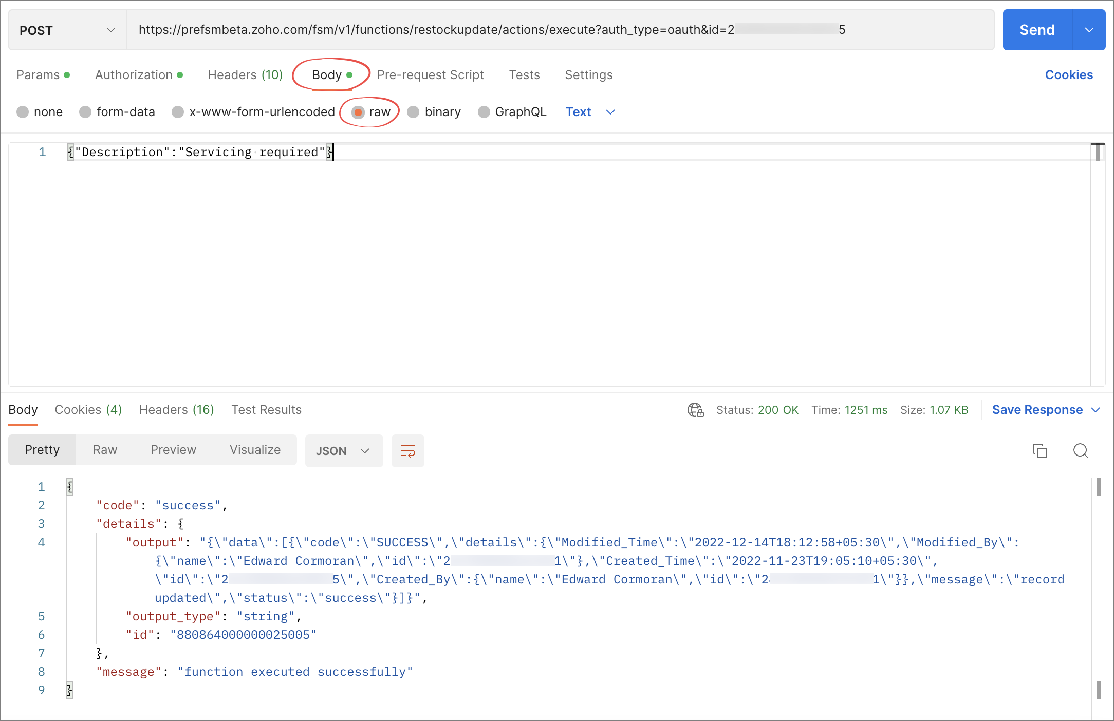 Zoho Fsm Standalone Functions