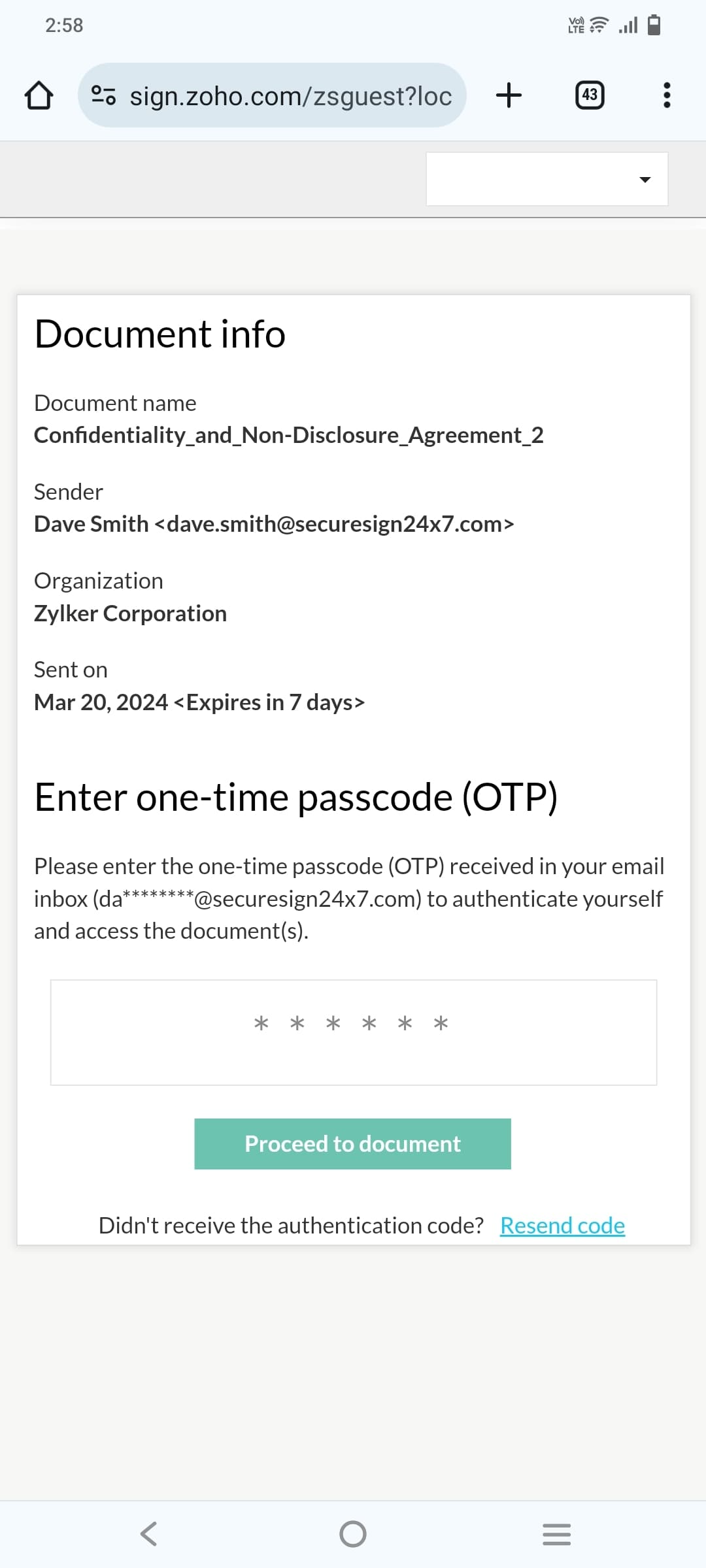 Upon successful verification, your recipient will be redirected to the ...