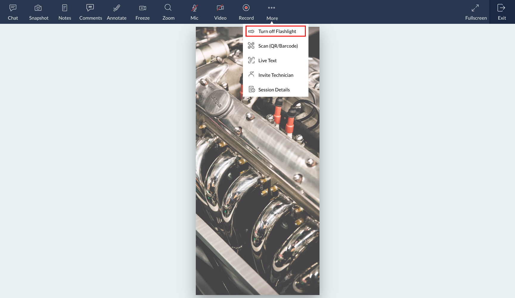 Tap the More icon at the bottom-right corner.