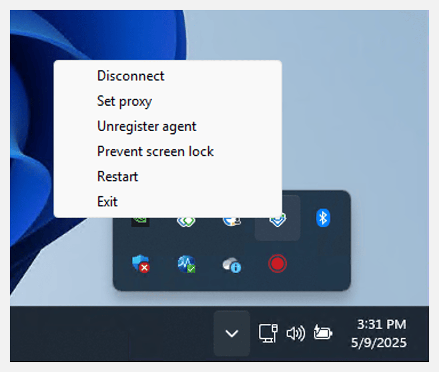 Note: Unregistering an agent will abort all running RPA processes and ...