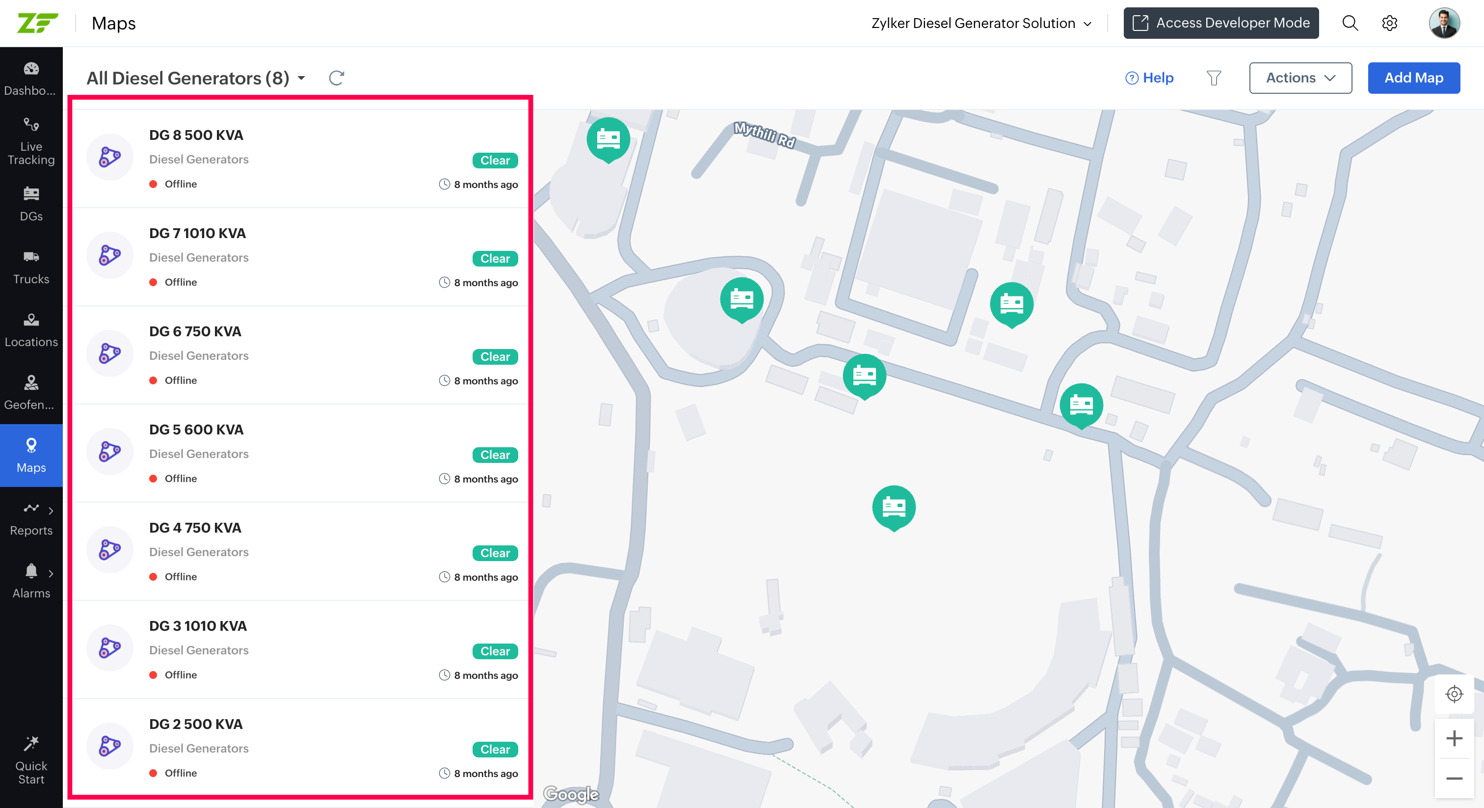 Working with Maps in Zoho IoT: A Practical Guide