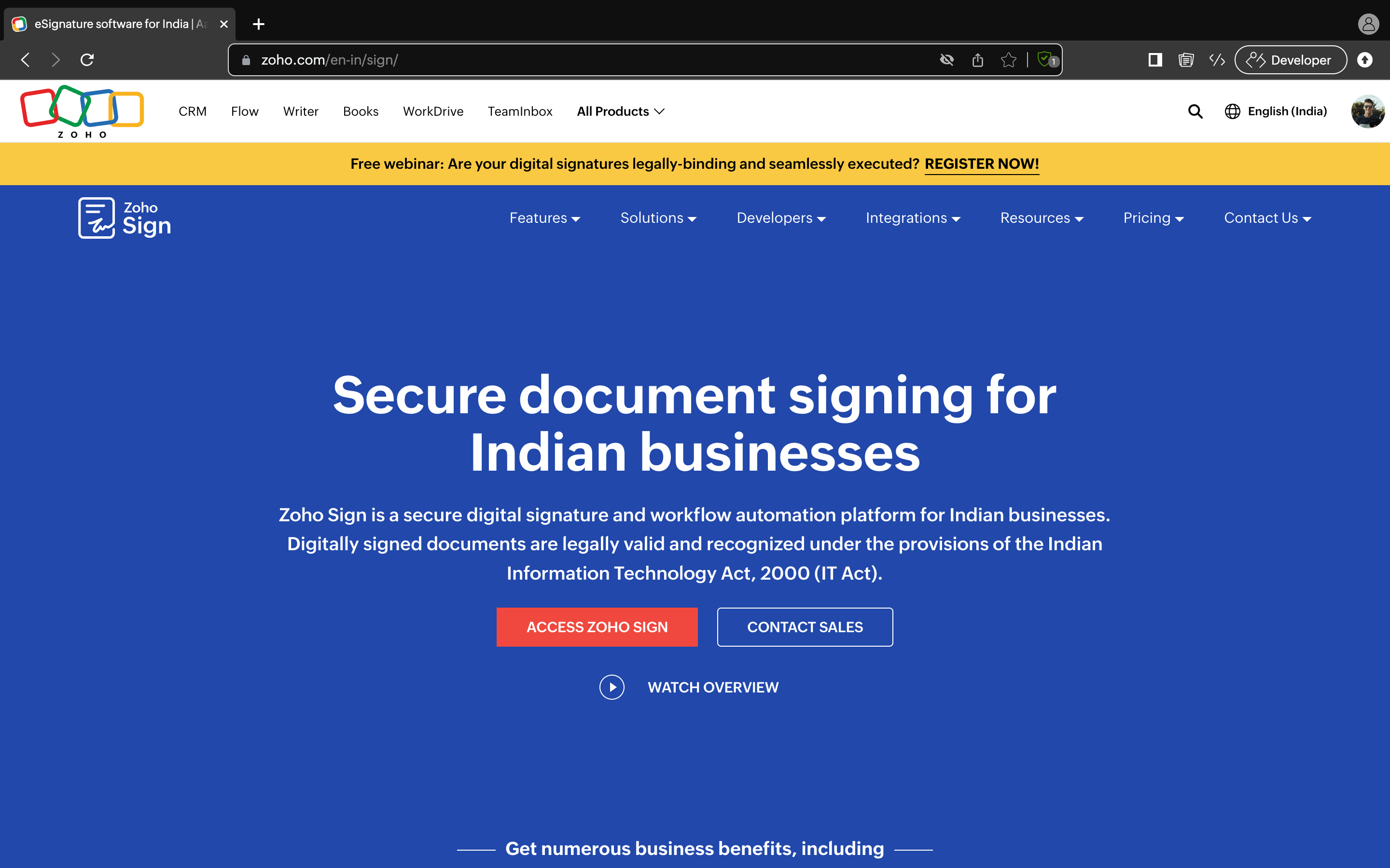 If your organization is already registered with Zoho Sign and you wish to be a part of its Zoho ...