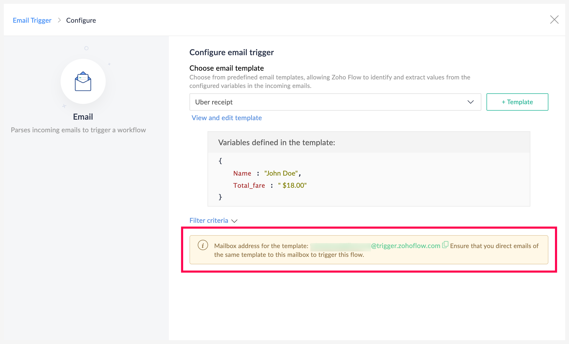 After configuring, click Proceed and add actions to your workflow.