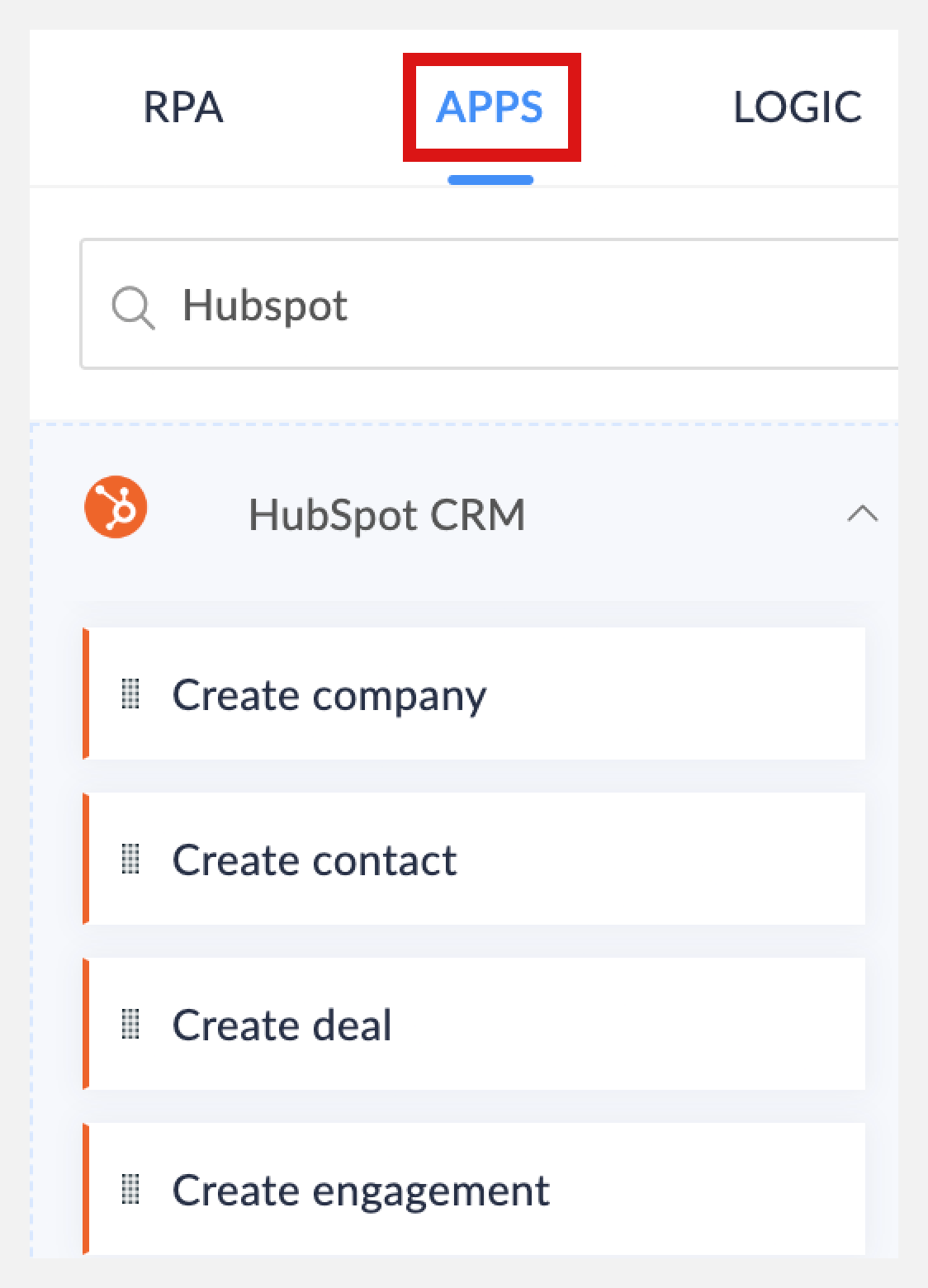 Drag and drop the required action from the list of available tasks. In ...