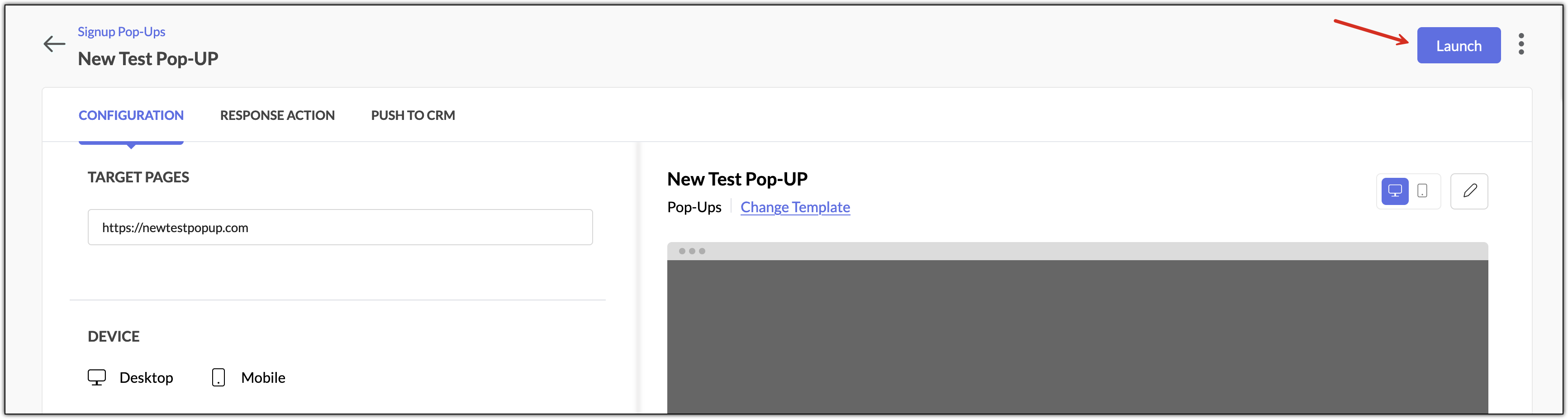 In case you want to make some changes to the pop-up template at this ...