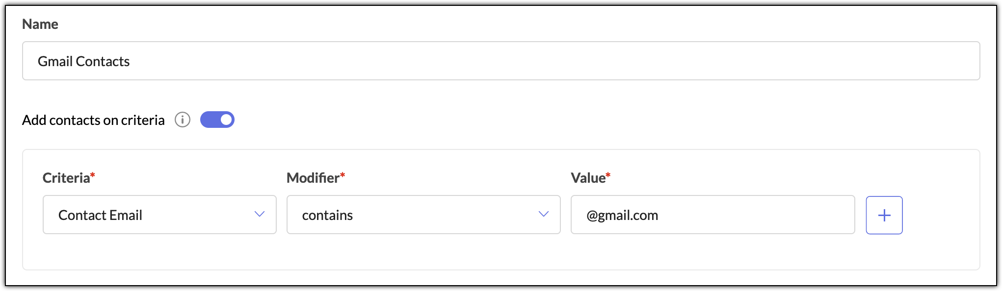 How to add contacts to list?
