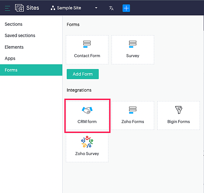 Zoho Crm Forms 