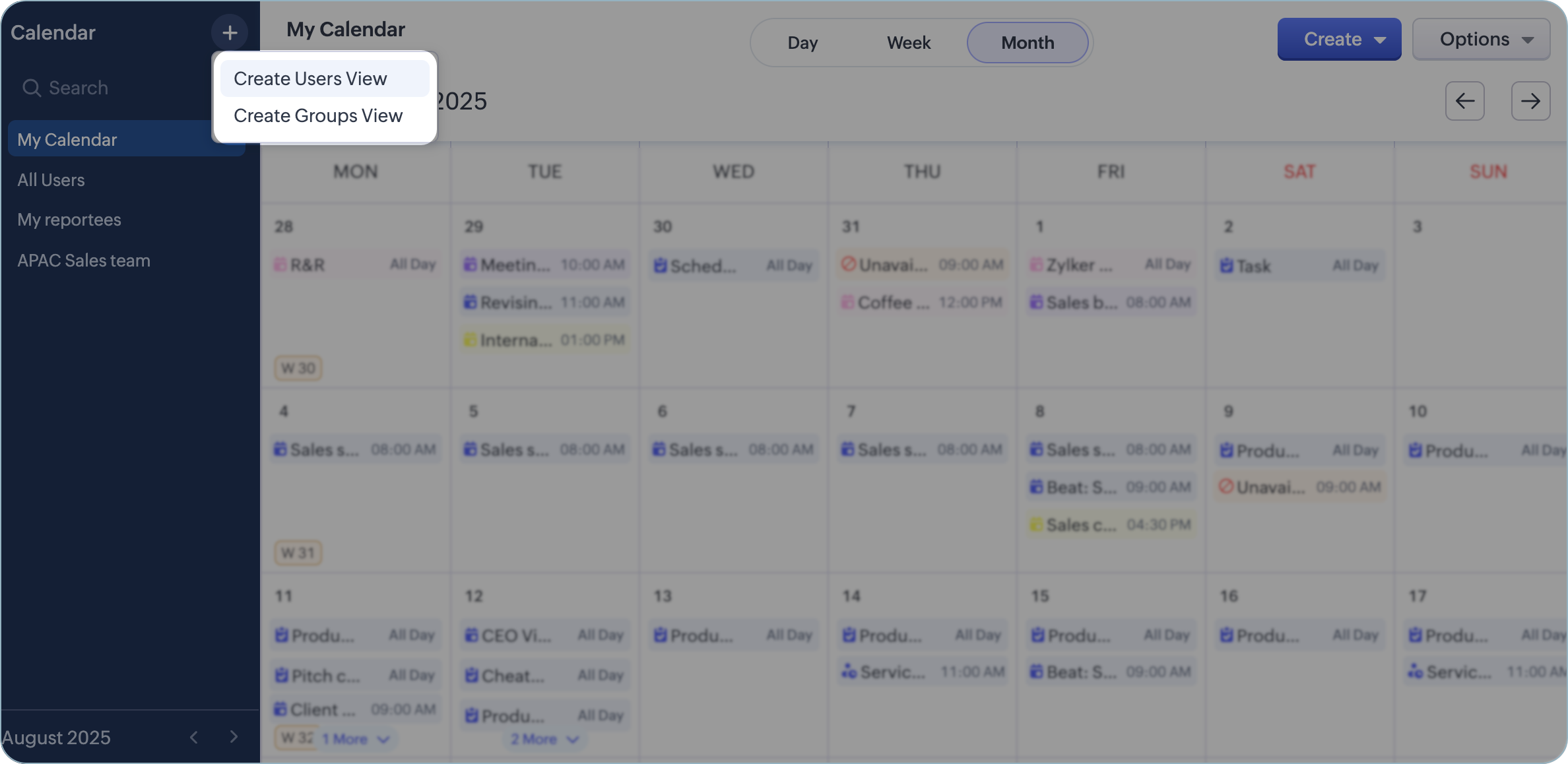 New UI for Calendar in Zoho CRM| Customer announcement